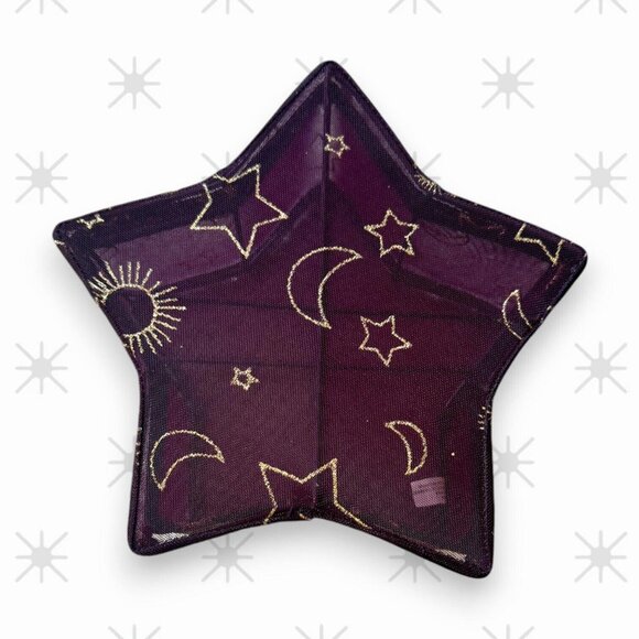 Storage & Organization | Dark Purple Celestial Star Shaped Moon Sun ...